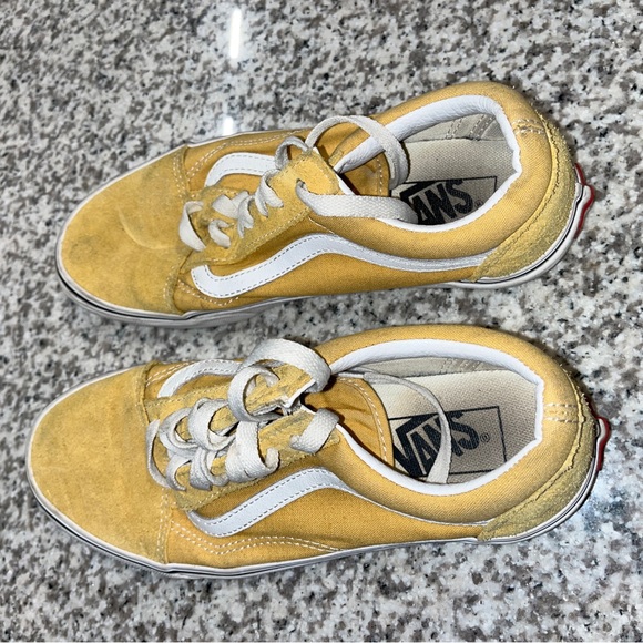 Vans | Shoes | Yellow Old Skool Vans Lace Up Shoes | Poshmark